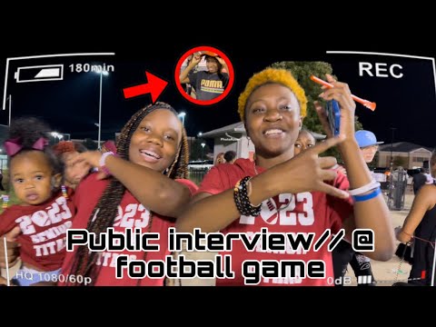 Short public interview//@ football game🤘🏾🏈. - YouTube
