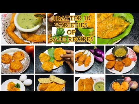 Bajji Recipe in Tamil|Bajji Varieties|Bajji Recipe|Variety Bajji ...