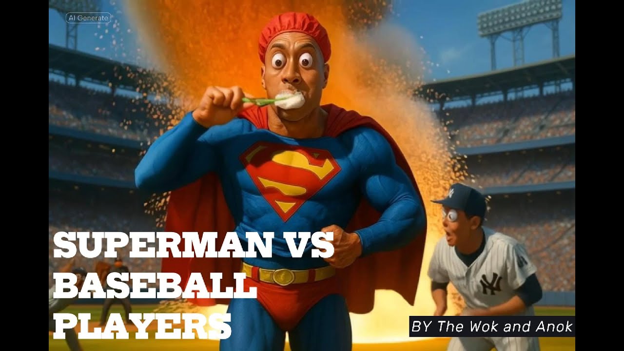 Superman Vs Baseball Players Be Like! Ai Animated Shorts Story. # ...