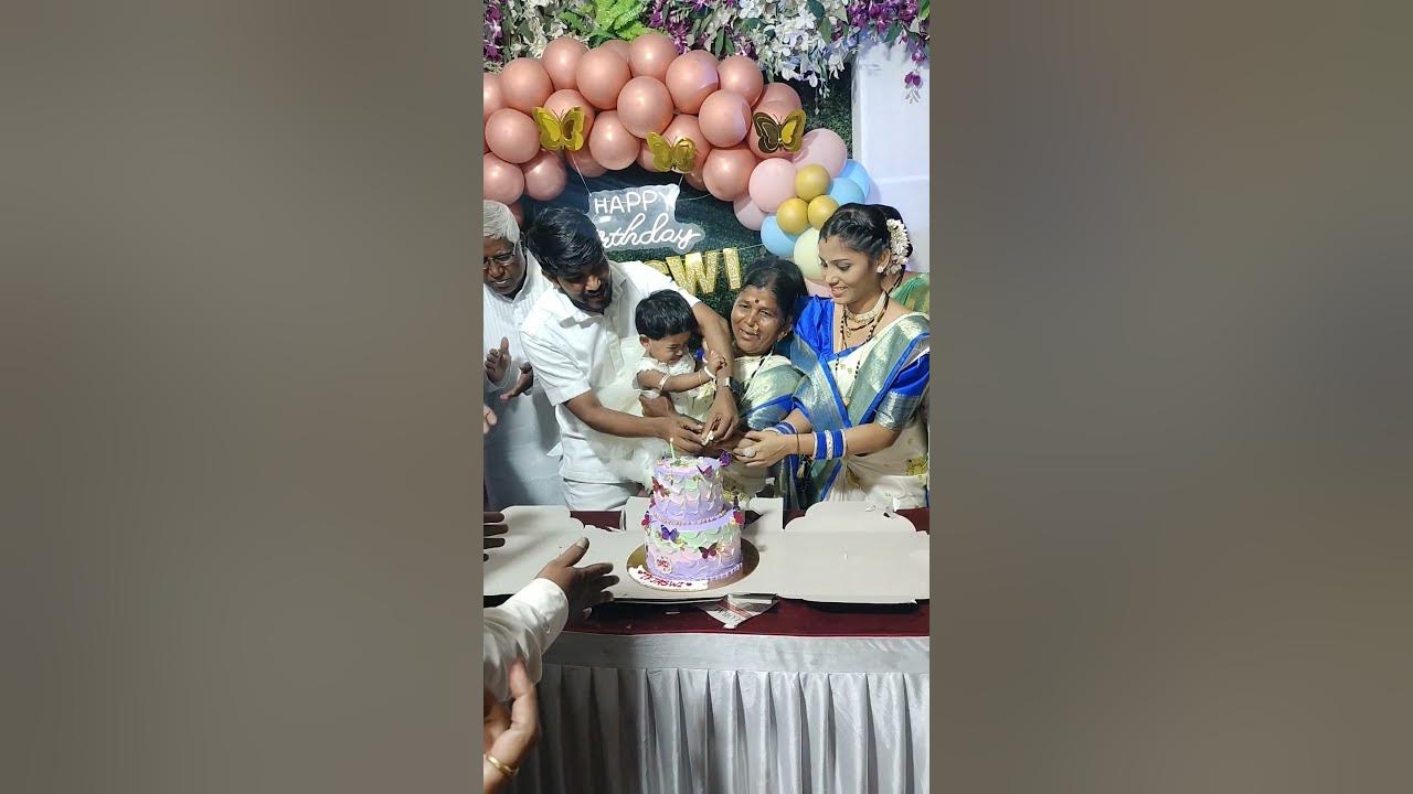1st Birtyday Celebration of my Cute Daughter Tejaswi #viralvideo #birthday #foryou #reels #cute ...