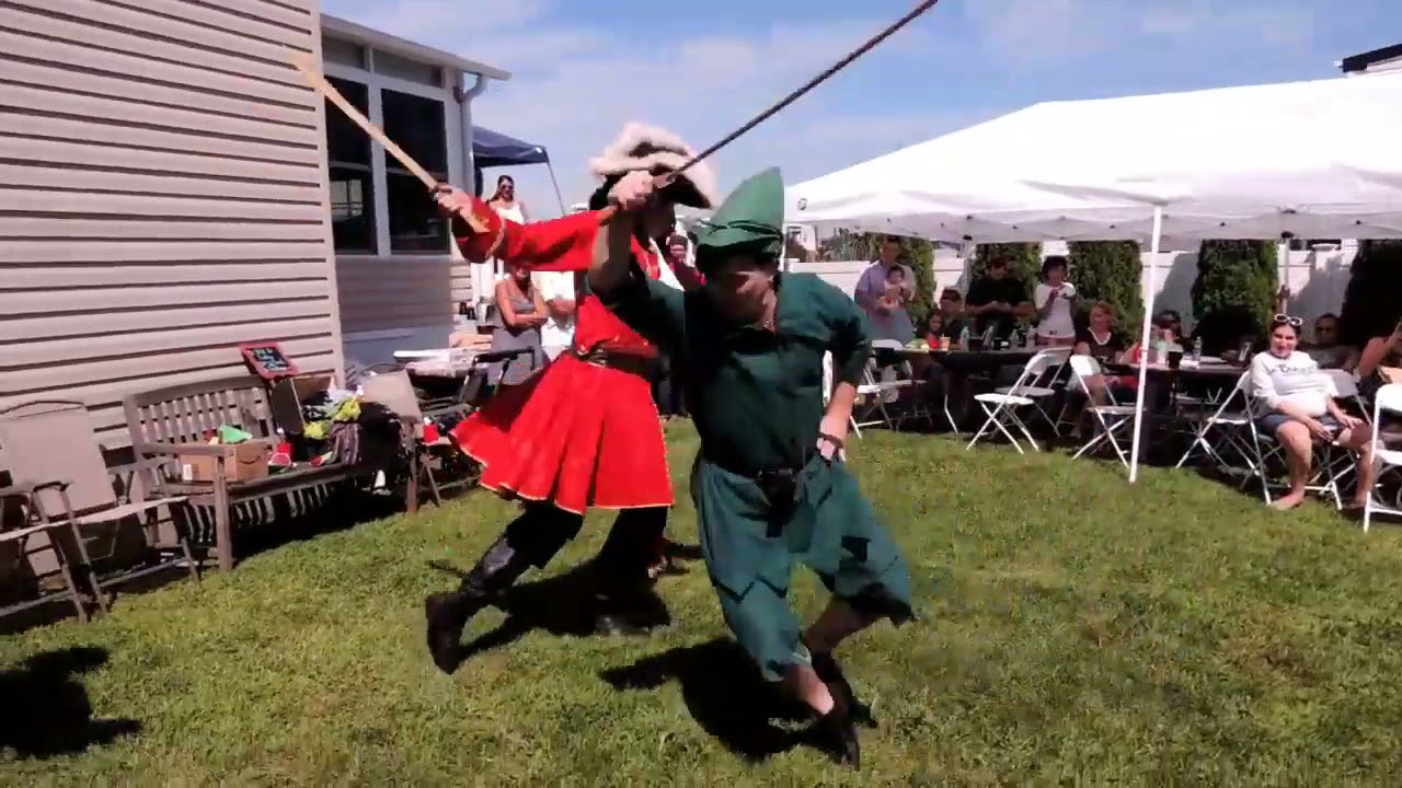 Peter Pan & Captain Hook Sword Fight - YouTube