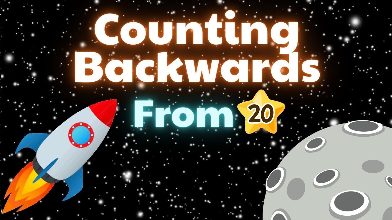 Count Backwards from 20 🚀 Fun Countdown for Kids | Learning Numbers ...