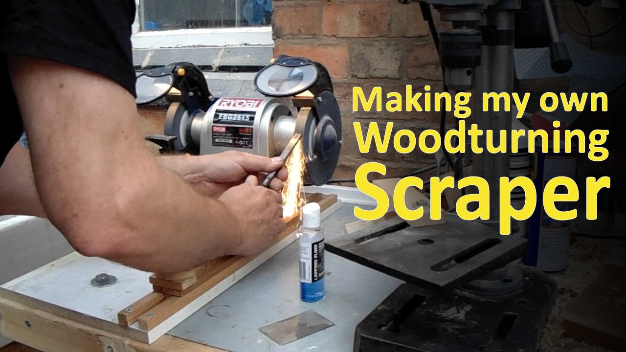 Making my own Woodturning Scraper - YouTube