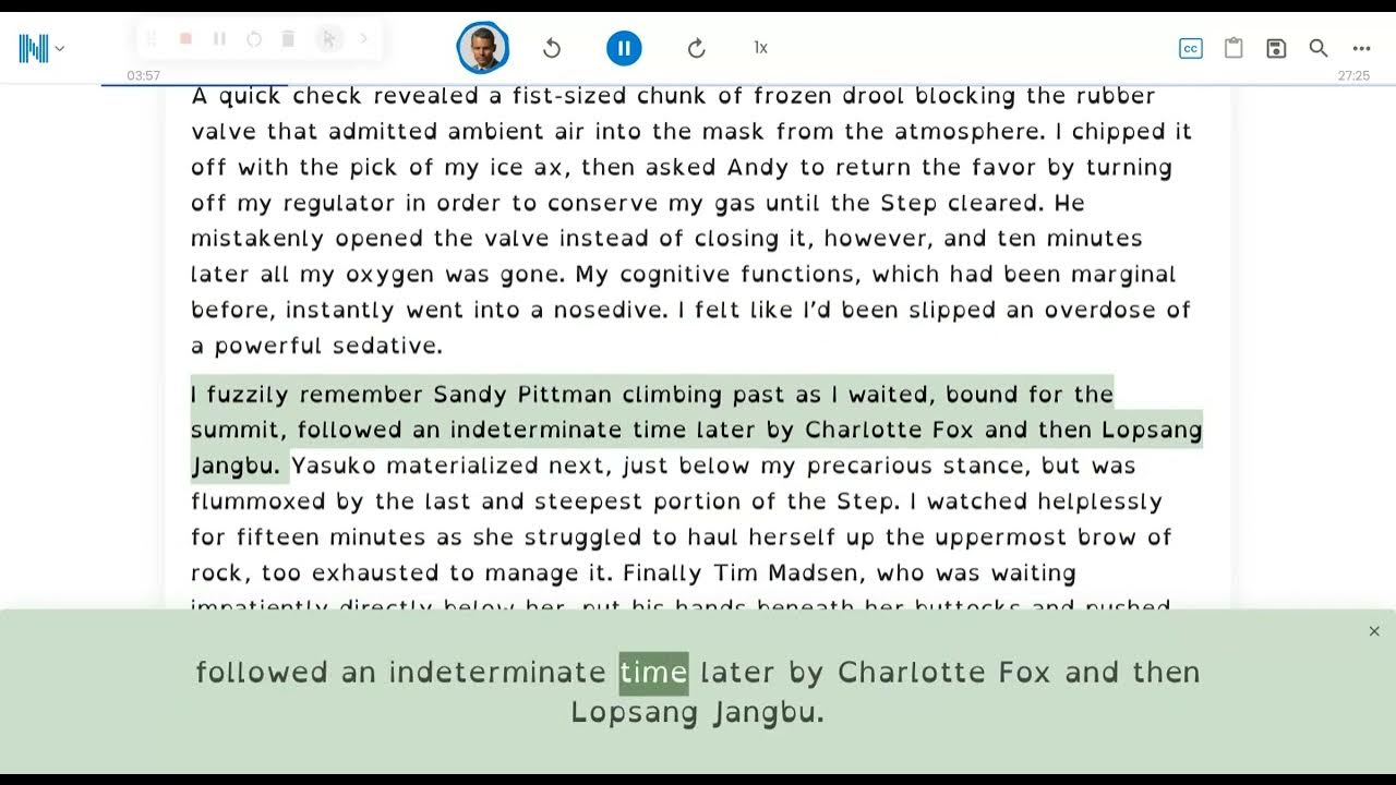 Into Thin Air Chapter 14 Part 1 - YouTube