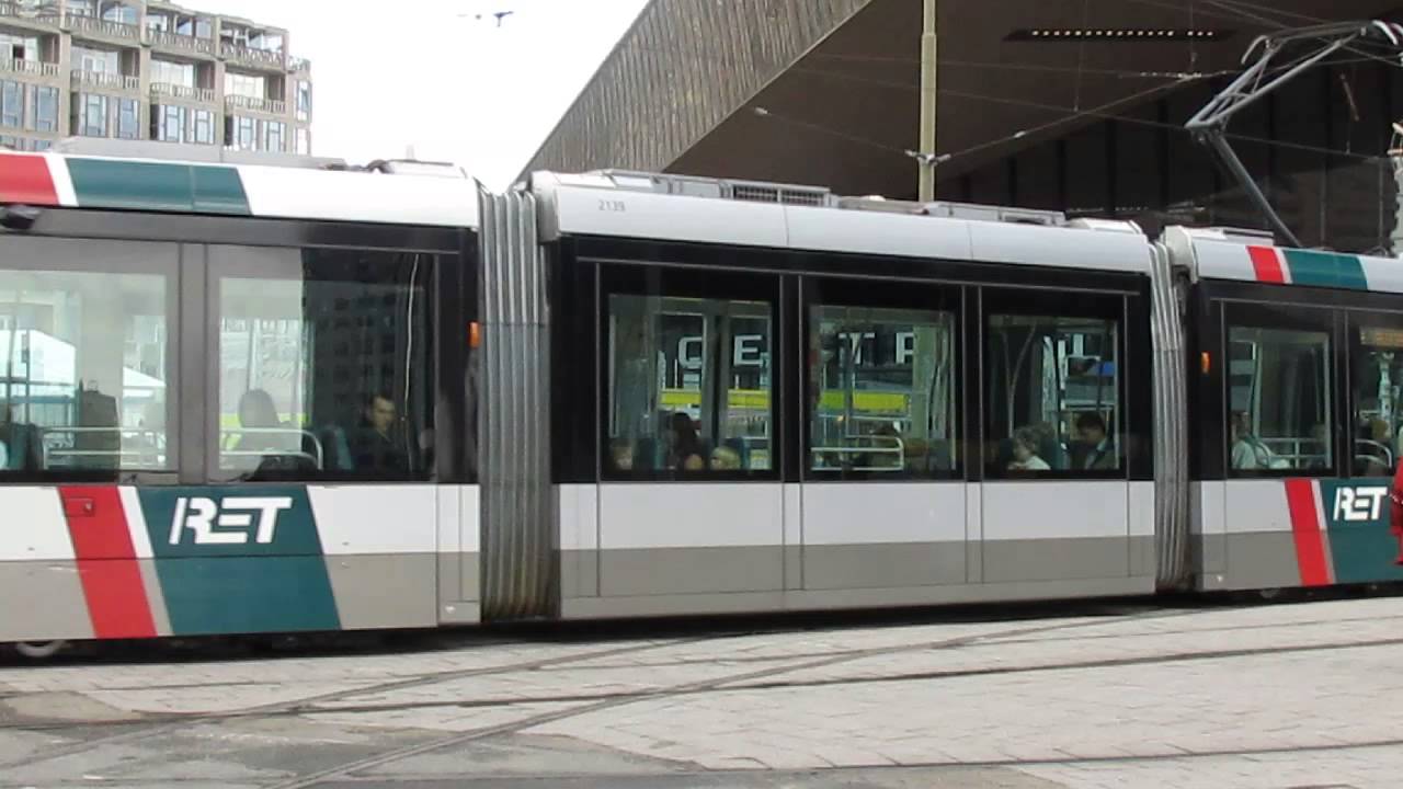 RET Trams In Rotterdam - YouTube