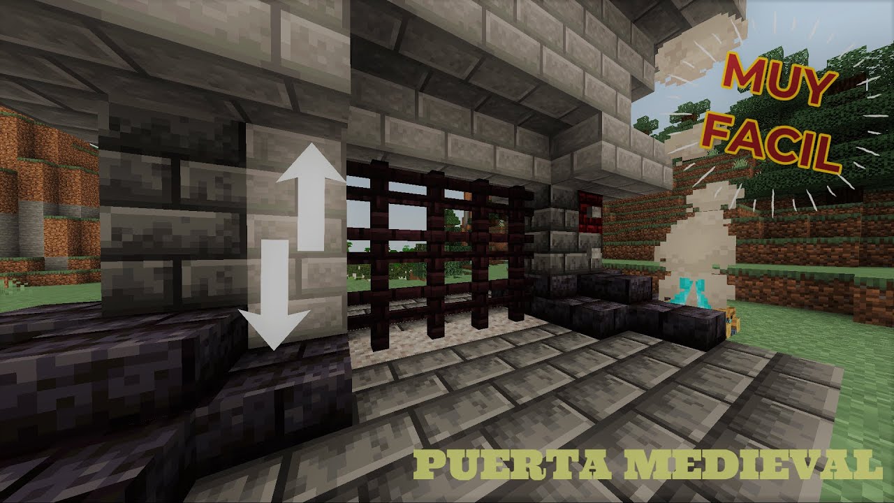 Como Hacer Una Puerta Medieval Automatica En Minecraft 2023 (FACIL ...