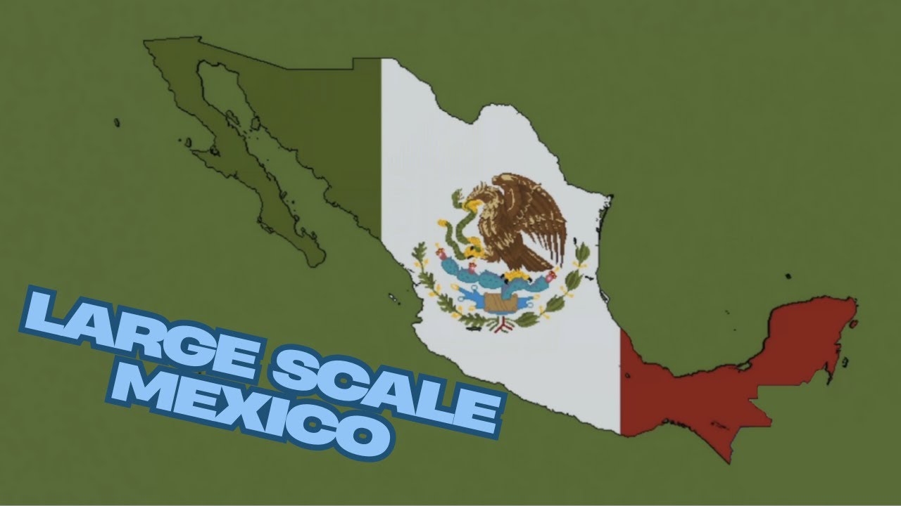 Building A Large Scale World Flag Map In Minecraft: Part 2 - Mexico ...