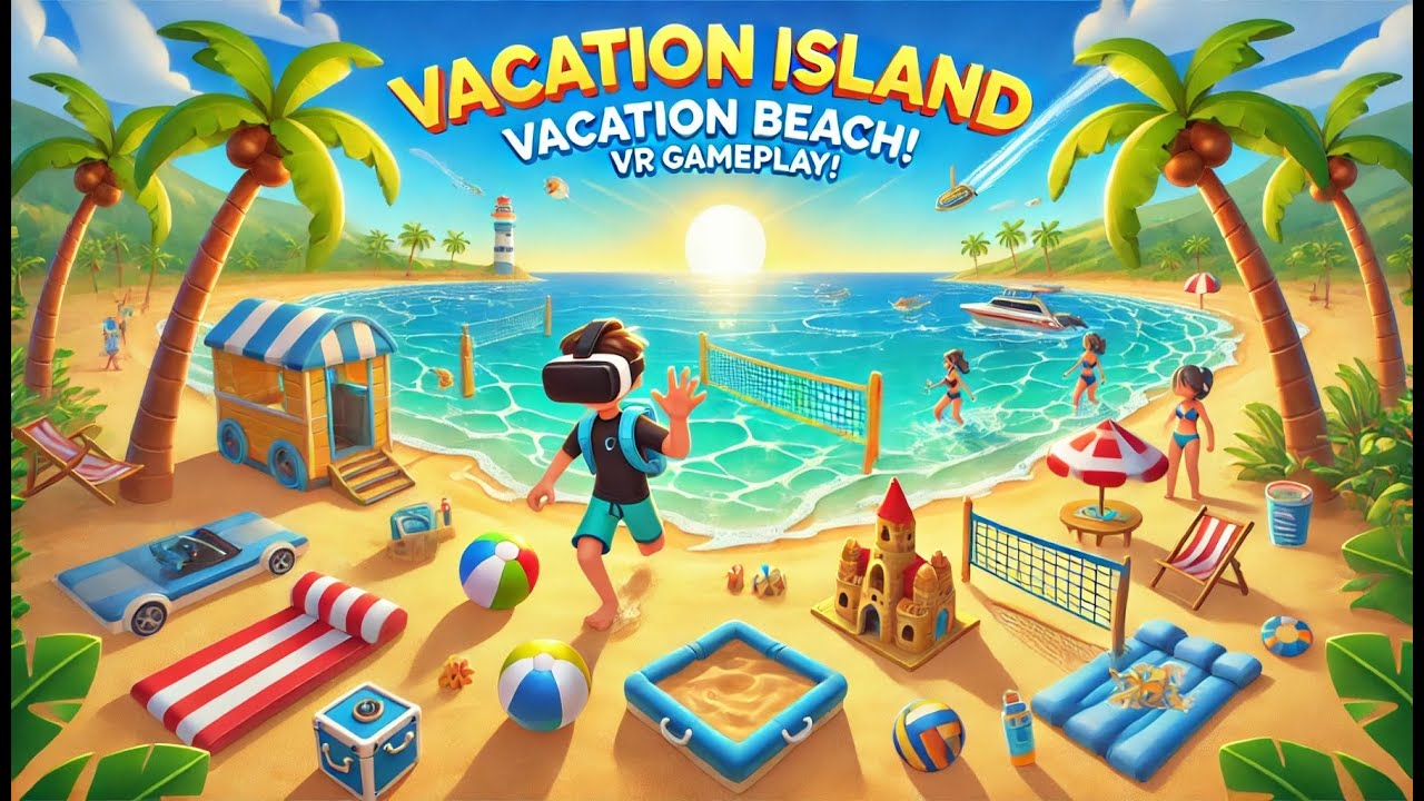 Vacation Simulator: Vacation Beach Gameplay | Fun in the Sun with VR ...