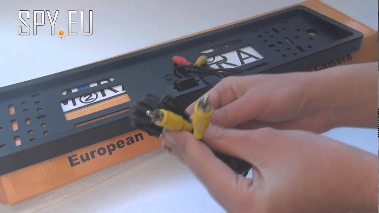 Mini camera in car number plate - SPY.EU - YouTube