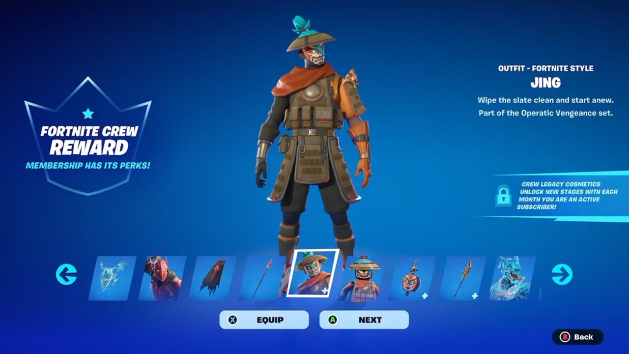 How To Get Jing Crew Legacy Set Pack FREE In Fortnite! (Lego Jing Style ...