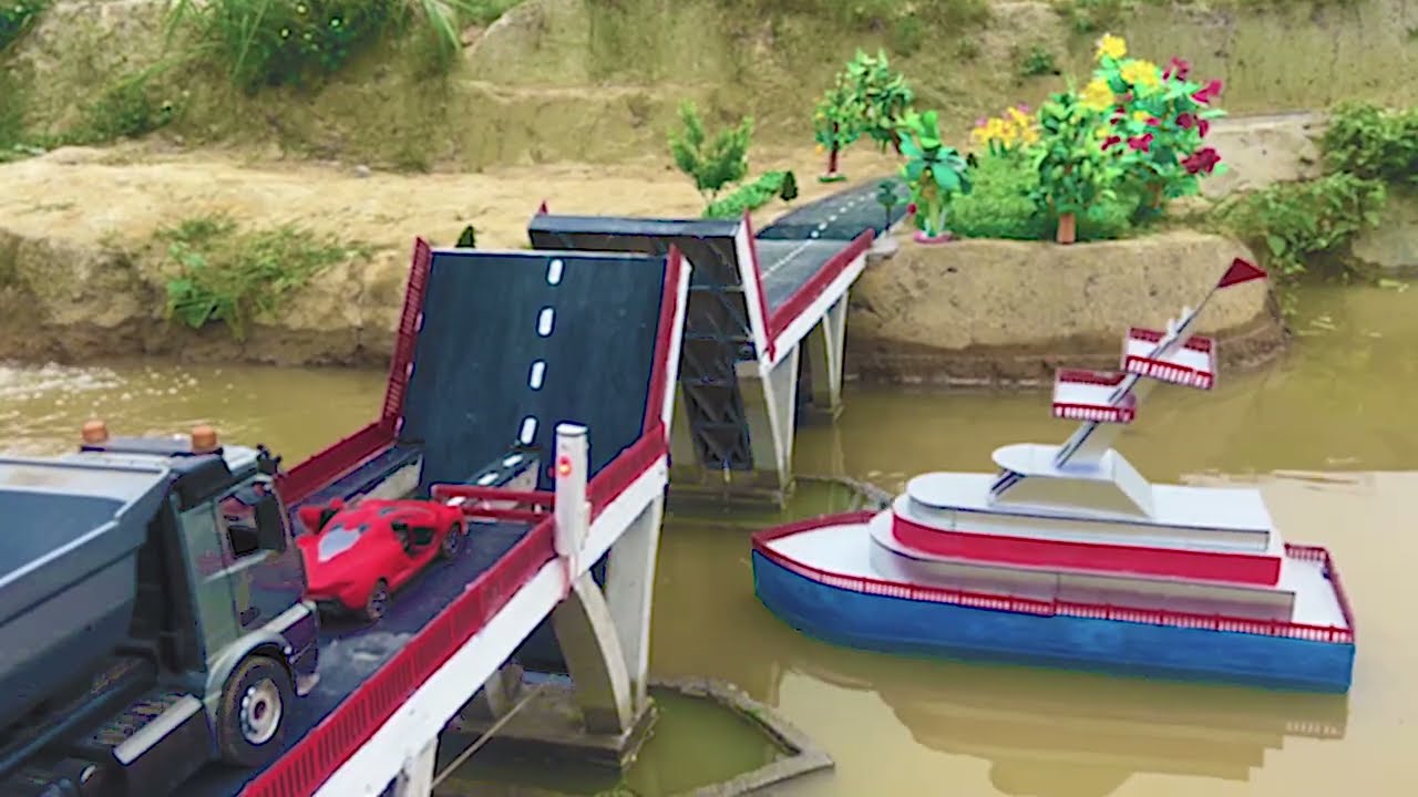 Design and construction of a special drawbridge connecting the large ...