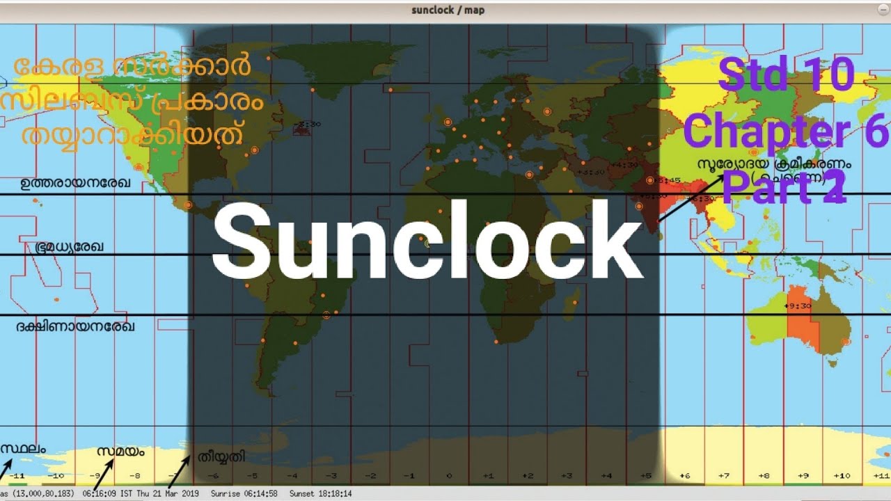 Sunclock Part 2 Std 10 Chapter 6 - YouTube