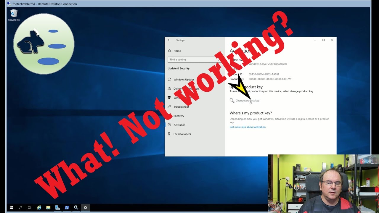 Activating MS Windows Server 2019 Data center edition - YouTube