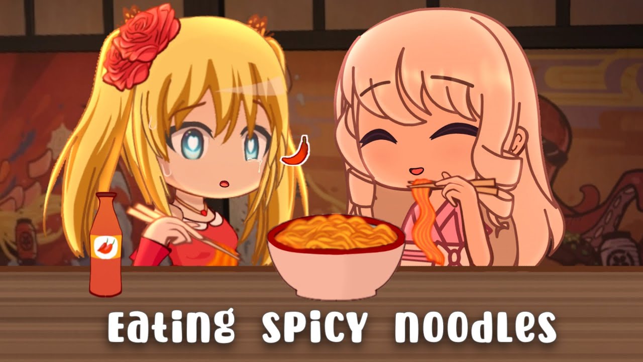 [FREE PROPS] 🍜 Eating spicy noodles 🌶 • Gacha studio vs gacha club ocs ...