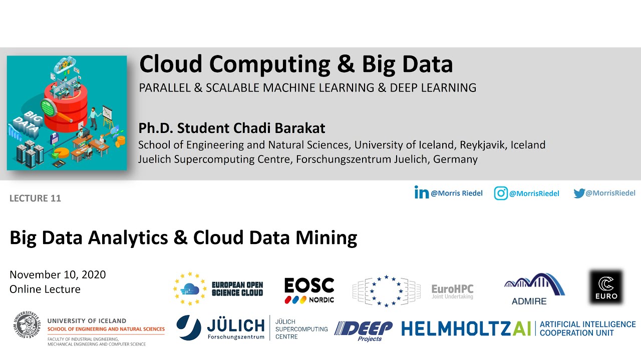 2020 Cloud Computing and Big Data Lecture 11 Big Data Analytics and ...