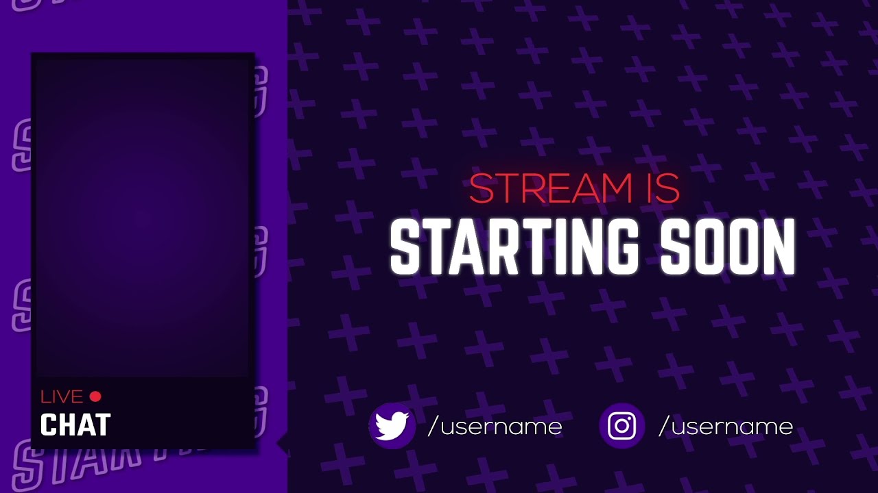 Animated Starting Soon Overlay for Streaming - YouTube
