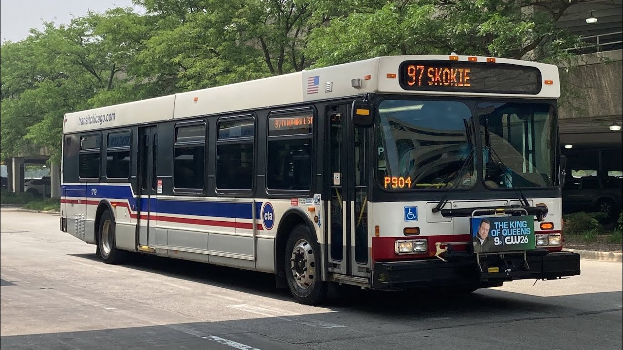 CTA 2008 New Flyer D40LF Bus 1719 On Rt 97 Skokie - YouTube
