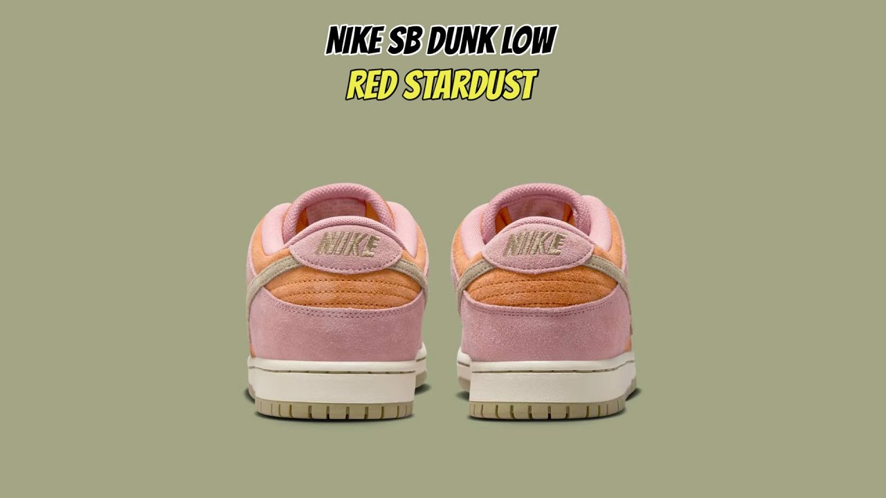 Nike SB Dunk Low Red Stardust - YouTube