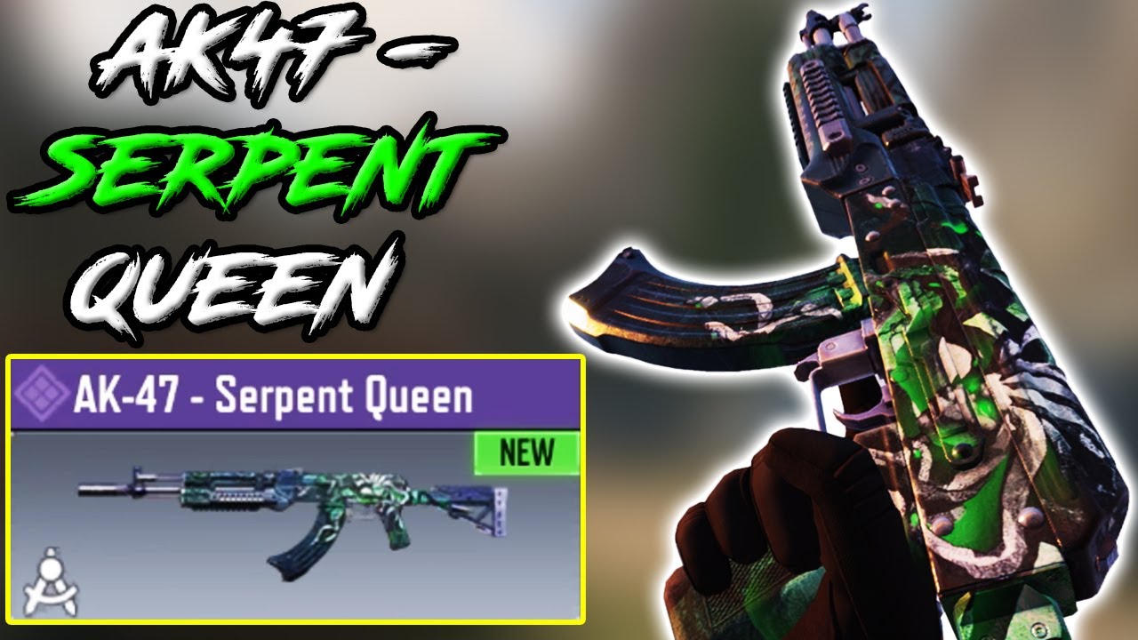 AK47 SERPENT QUEEN BLUEPRINT GAMEPLAY COD MOBILE | Season 6 Mythical ...