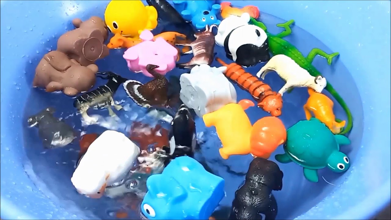 So many Animal Toys Play and Learn Animal Names - YouTube