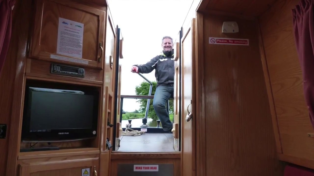 Narrowboat Trip with a Whippet called Ben - YouTube