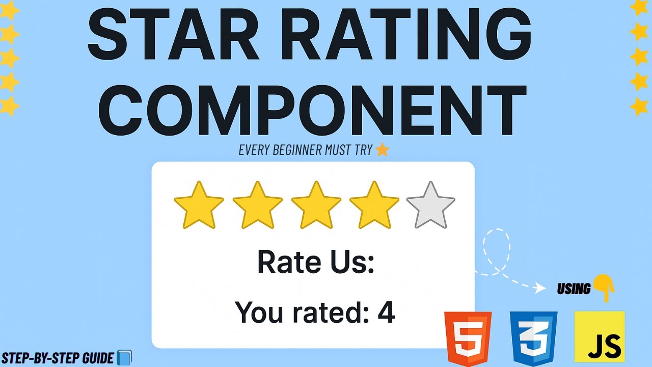 star rating | Star Rating Component | 5 star rating - YouTube