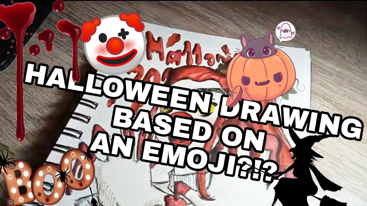 Making a Spooky oc based on a halloween emoji?!?!! Halloween video ...