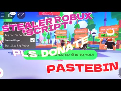 PLS DONATE STEAL ROBUX SCRIPT | *PASTEBIN* - YouTube