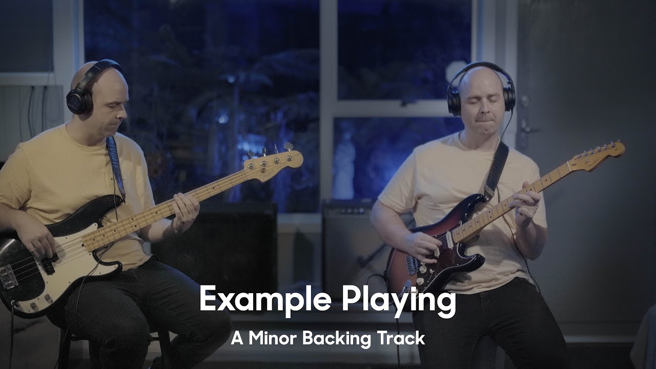 A Minor Backing Track - Example Playing - YouTube