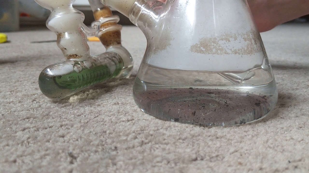 beaker + inline perc ash catcher - YouTube