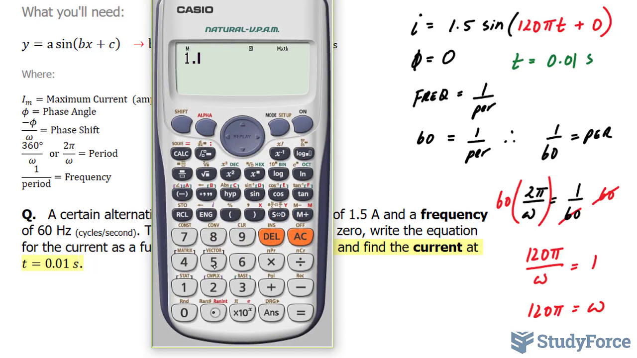 Model Alternating Current Using the Sine Wave - YouTube