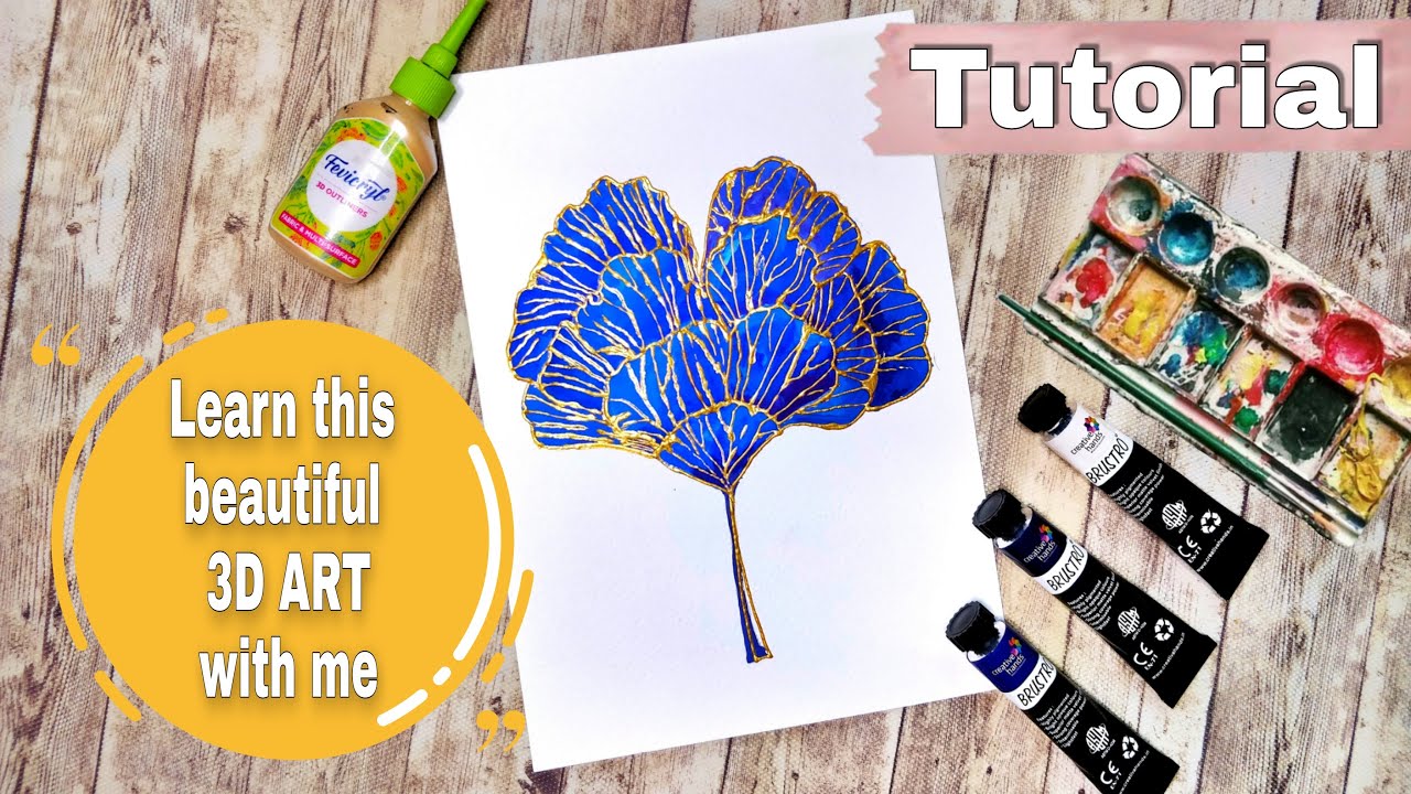 3D Art Tutorial | Paint with me | Drishti Pupreja | Creatoart | #DIY ...