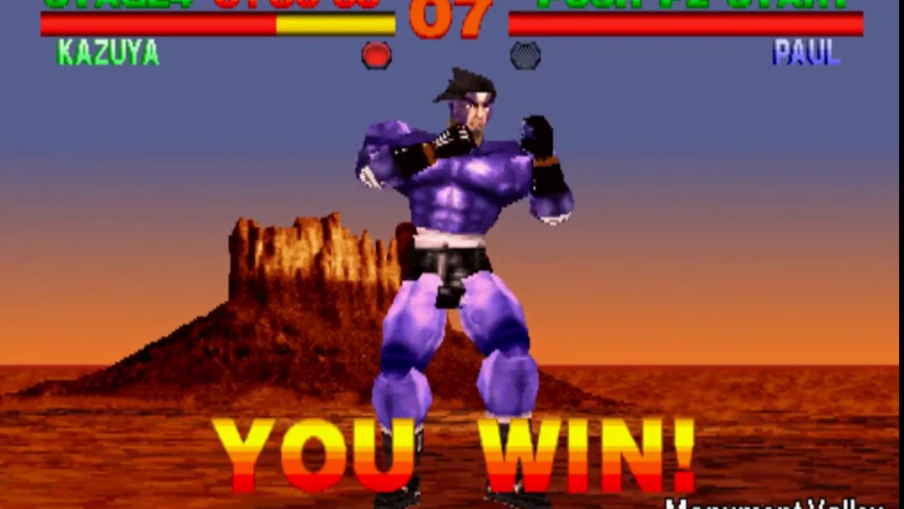 #660 Tekken 1 (PS1) Exclusive Hidden Character: Devil Kazuya ...