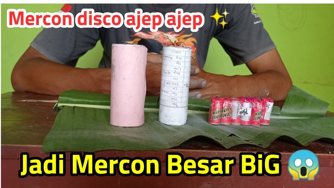 Membuat Mercon kertas Besar, dari Sebungkus Mercon Disco - YouTube