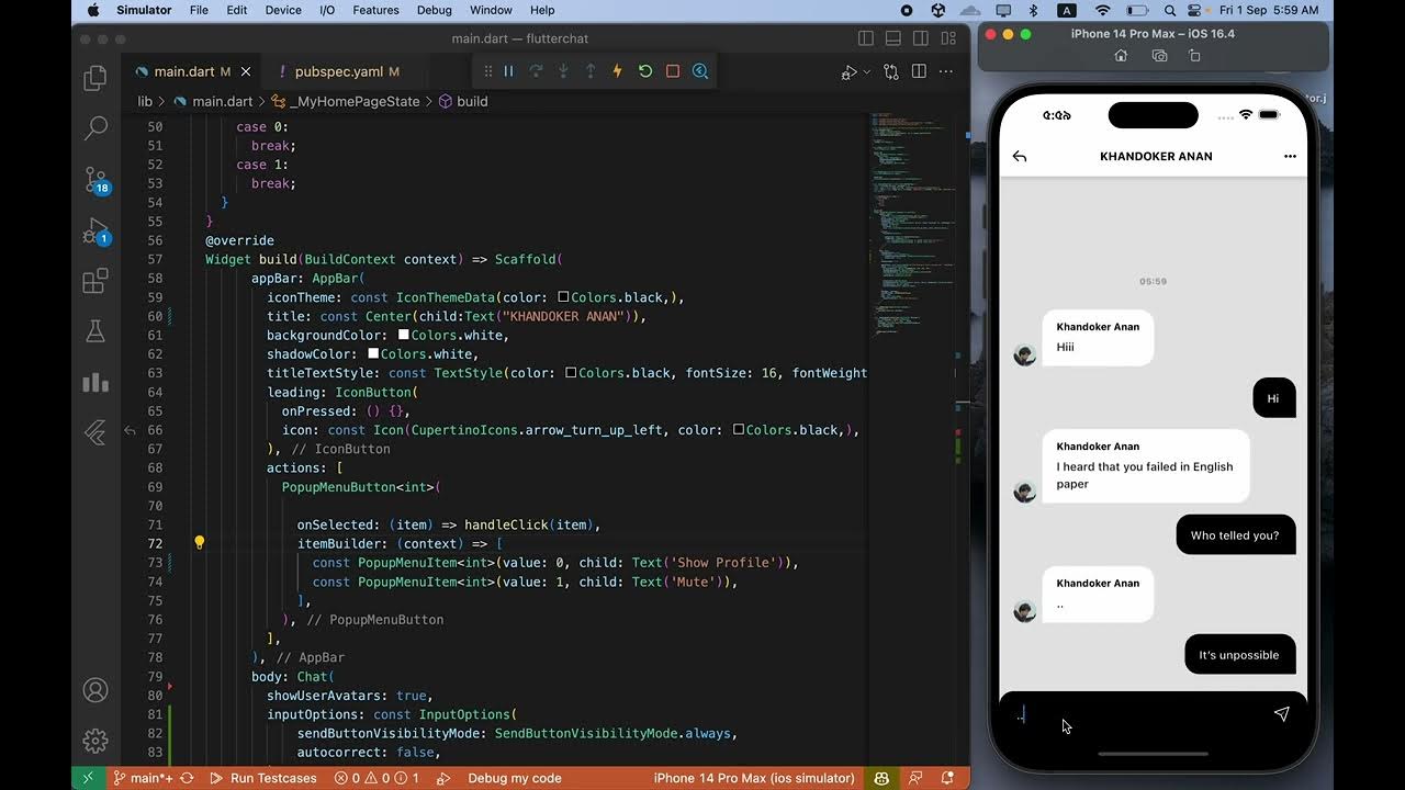 Flutter Chat UI with Firebase Integration for Seamless Messaging - YouTube