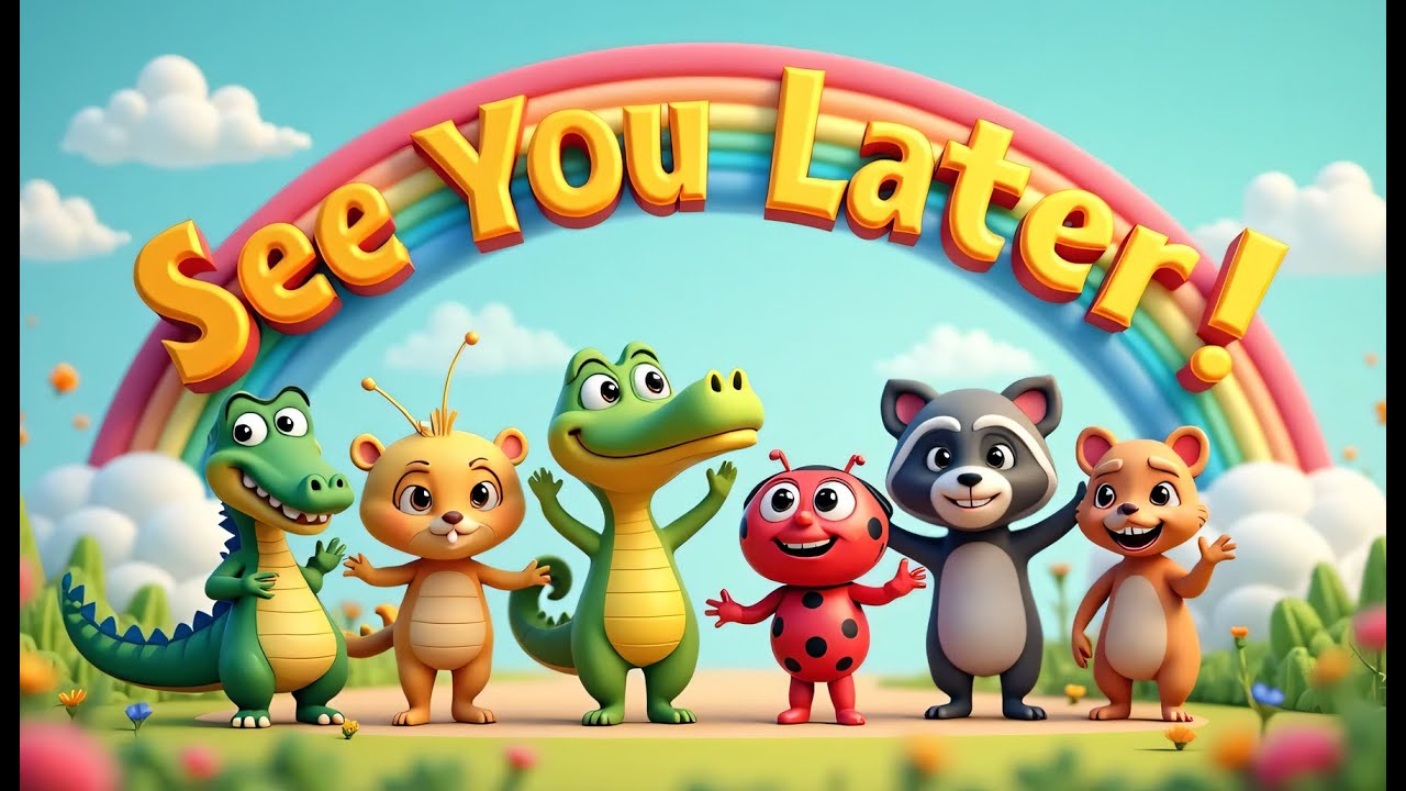 🎵🦋See You Later, Alligator – Fun Goodbye Song for Kids🦋🎵 - YouTube