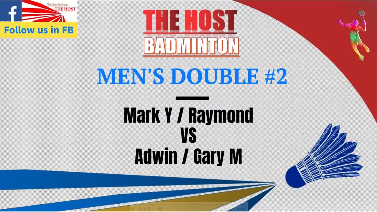 The Host Badminton Internal Tournament MD#2 at KC Markham April 20 2023 ...