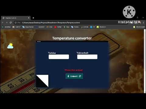 Temperature Converter | HTML, CSS,Javascript | Celsius Fahrenheit Calculator | Responsive ...