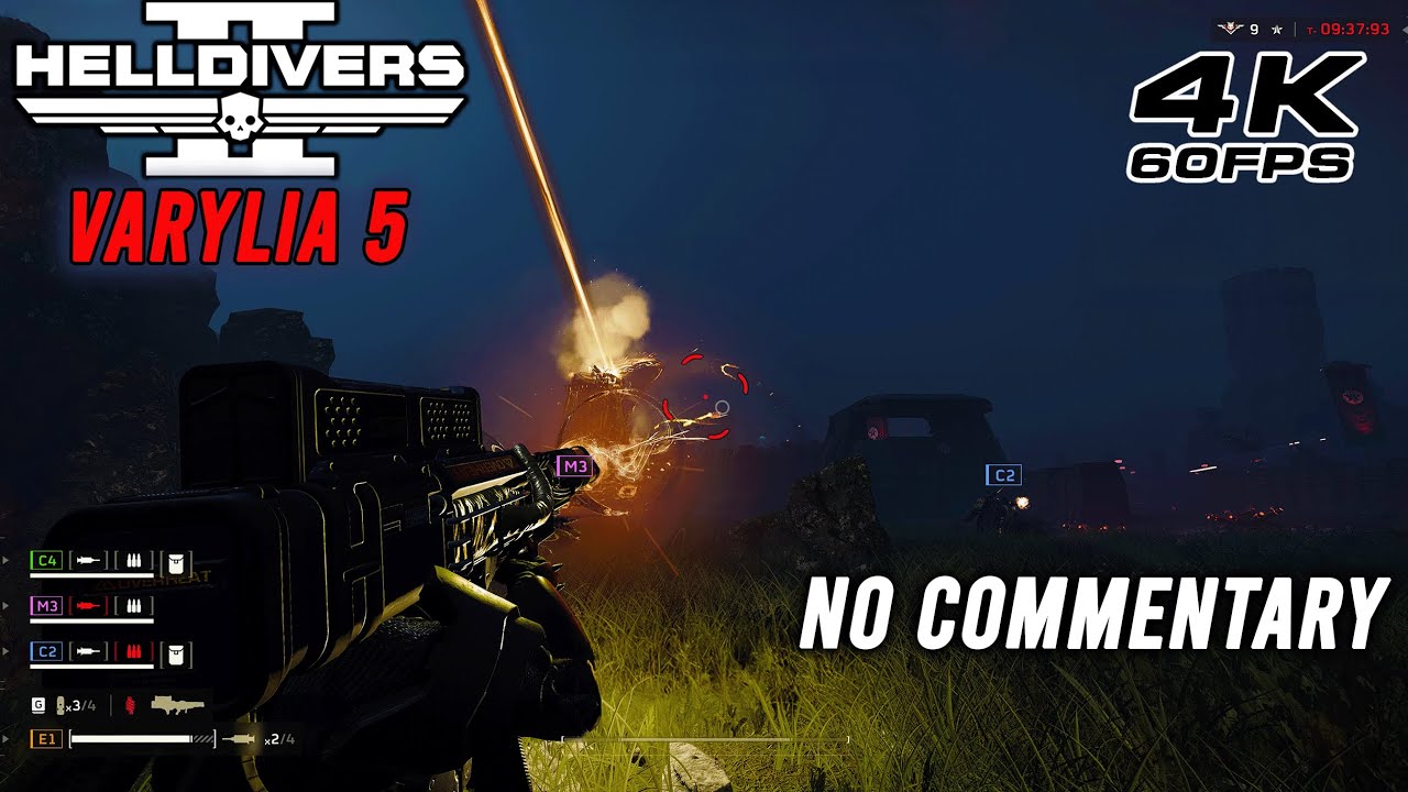 Helldivers 2 4k Gameplay No Commentary | Level 9 Difficulty 4K | RTX ...