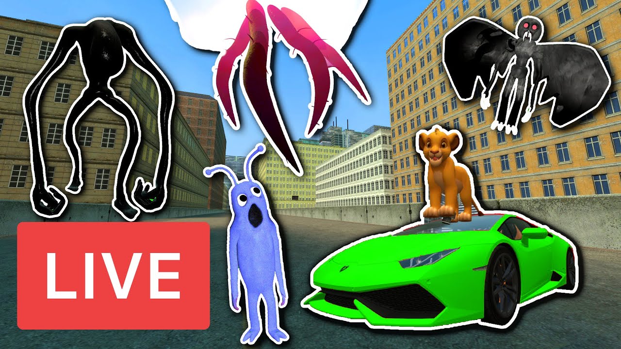 SCARY CREATURES CHASE US!! (gmod nextbot live) - YouTube