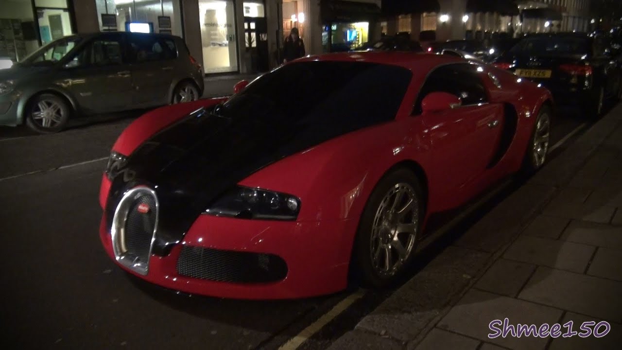 Abu Dhabi Bugatti Veyron in London - Arab Supercars in Winter! - YouTube