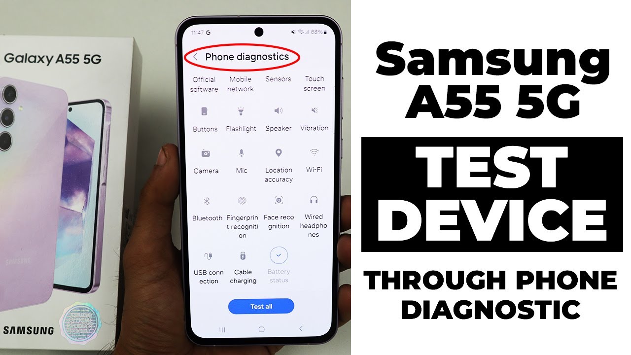 How to Test Samsung A35/A55 5G Using Samsung Diagnostics - YouTube