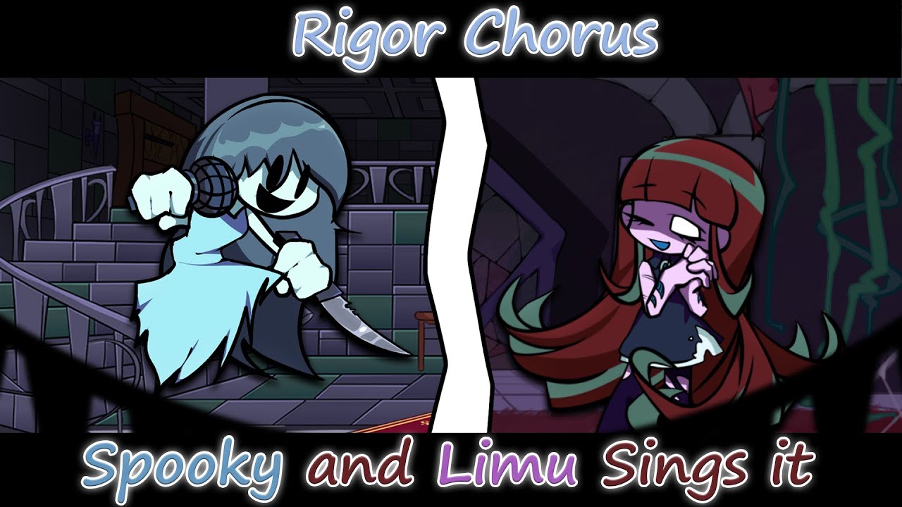 🎶Friday Night Funkin' | Rigor Chorus But Spooky and Limu Sings it's🎤💜 ...