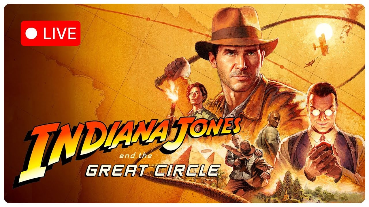 Live - Indiana Jones Playthrough Day 2 - YouTube