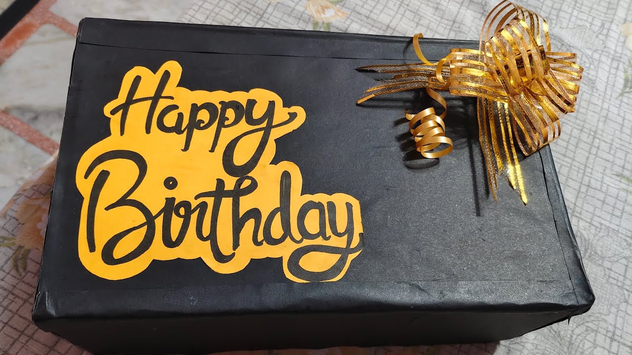 Birthday gift box hamper decoration ideas / Birthday gift ideas ...