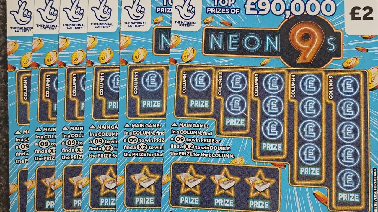 New neon 9s scratch cards £12 in play - YouTube