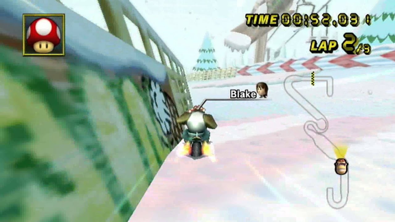 [MKWii WR] DK Snowboard Cross - 01:46.262 - Blake - YouTube