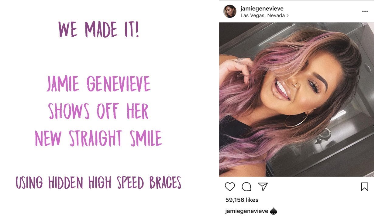 Sensational Make-up Vlogger, Jamie Genevieve Shows off her New straight ...