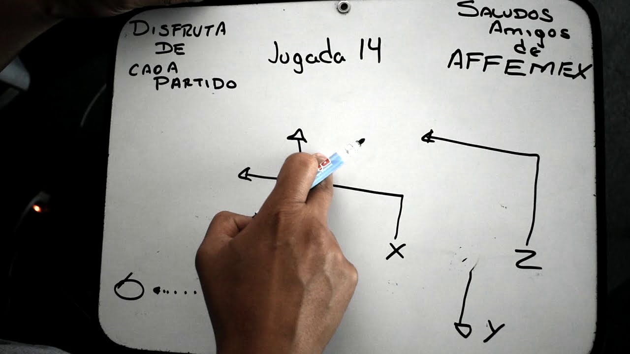 JUGADA 14 tocho 5vs5 🏈JUGADA para tocho bandera 🏈ARMEMOS EL PLAY BOOK ...