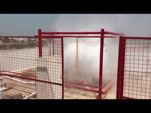 LPG tank deluge system 001 - YouTube